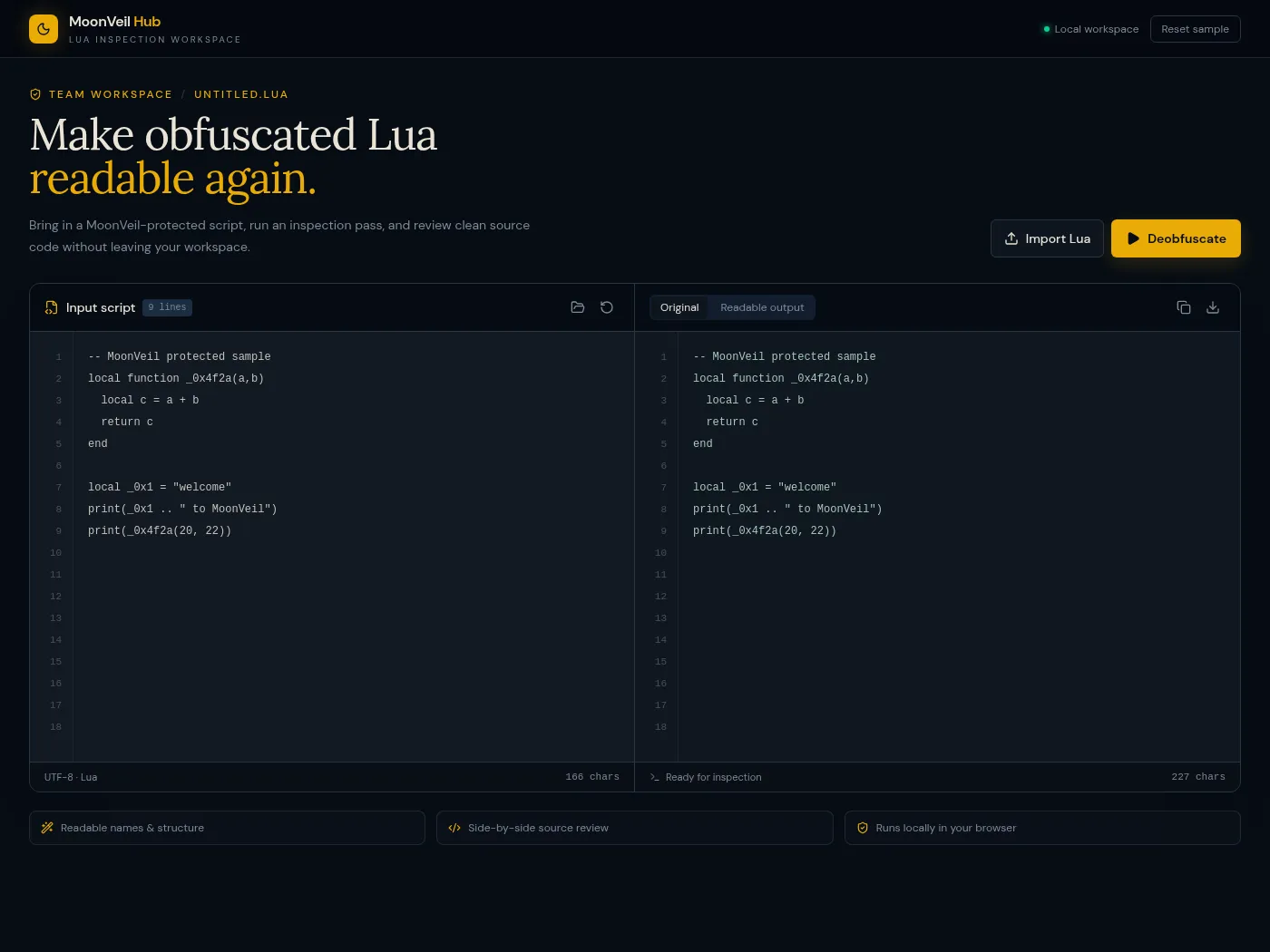 MoonVeil Deobfuscator Hub