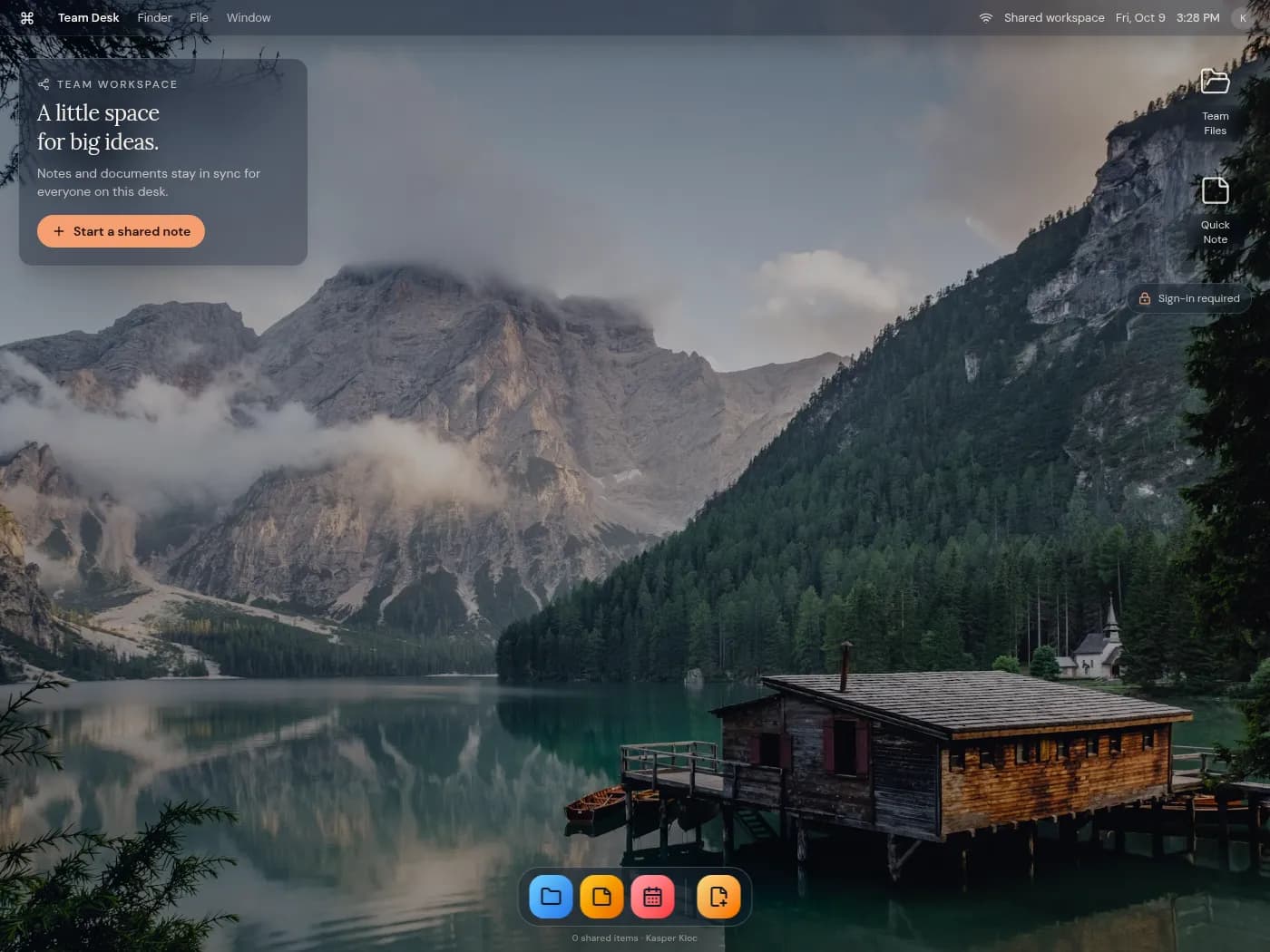 MacOS Team Desk