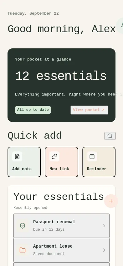 SwiftPocket