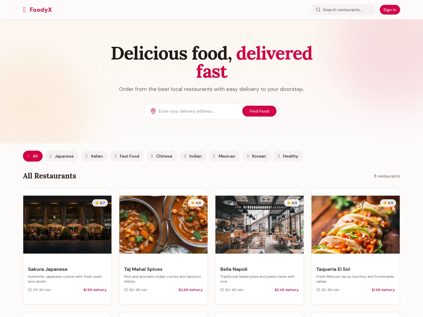 FoodyX Ordering Suite