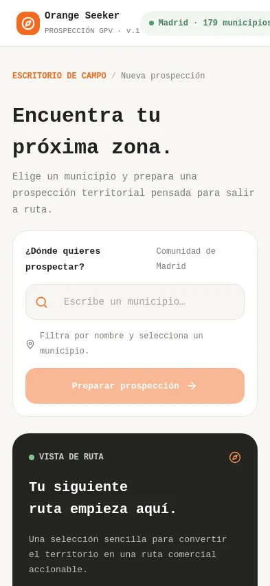 Orange Seeker Mobile