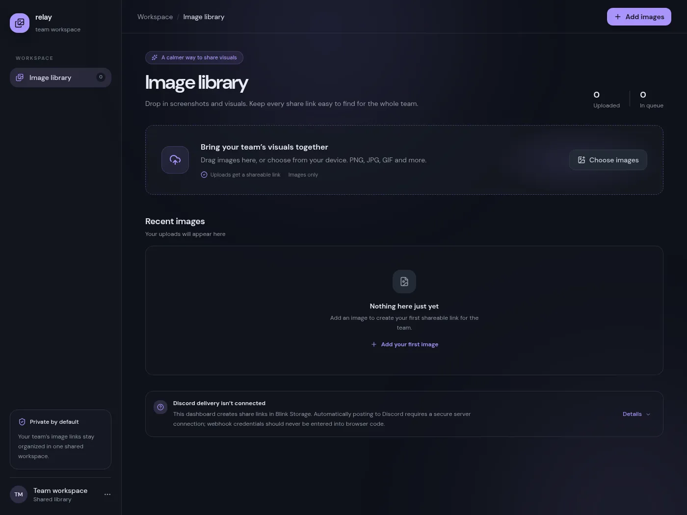 Discord Image Relay Dashboard