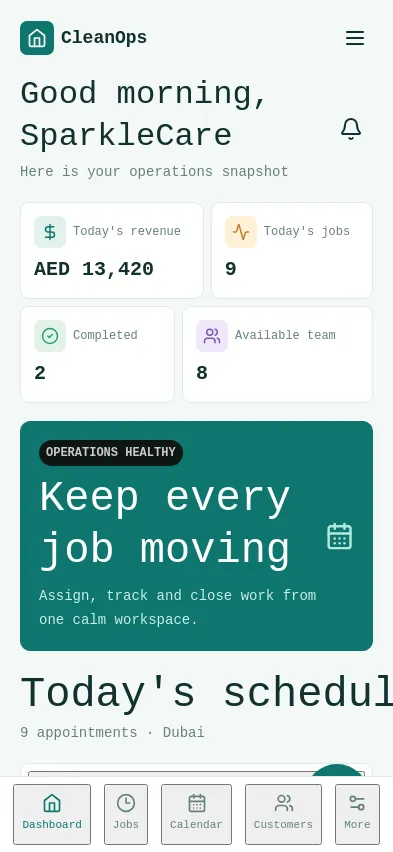 CleanOps Mobile SaaS