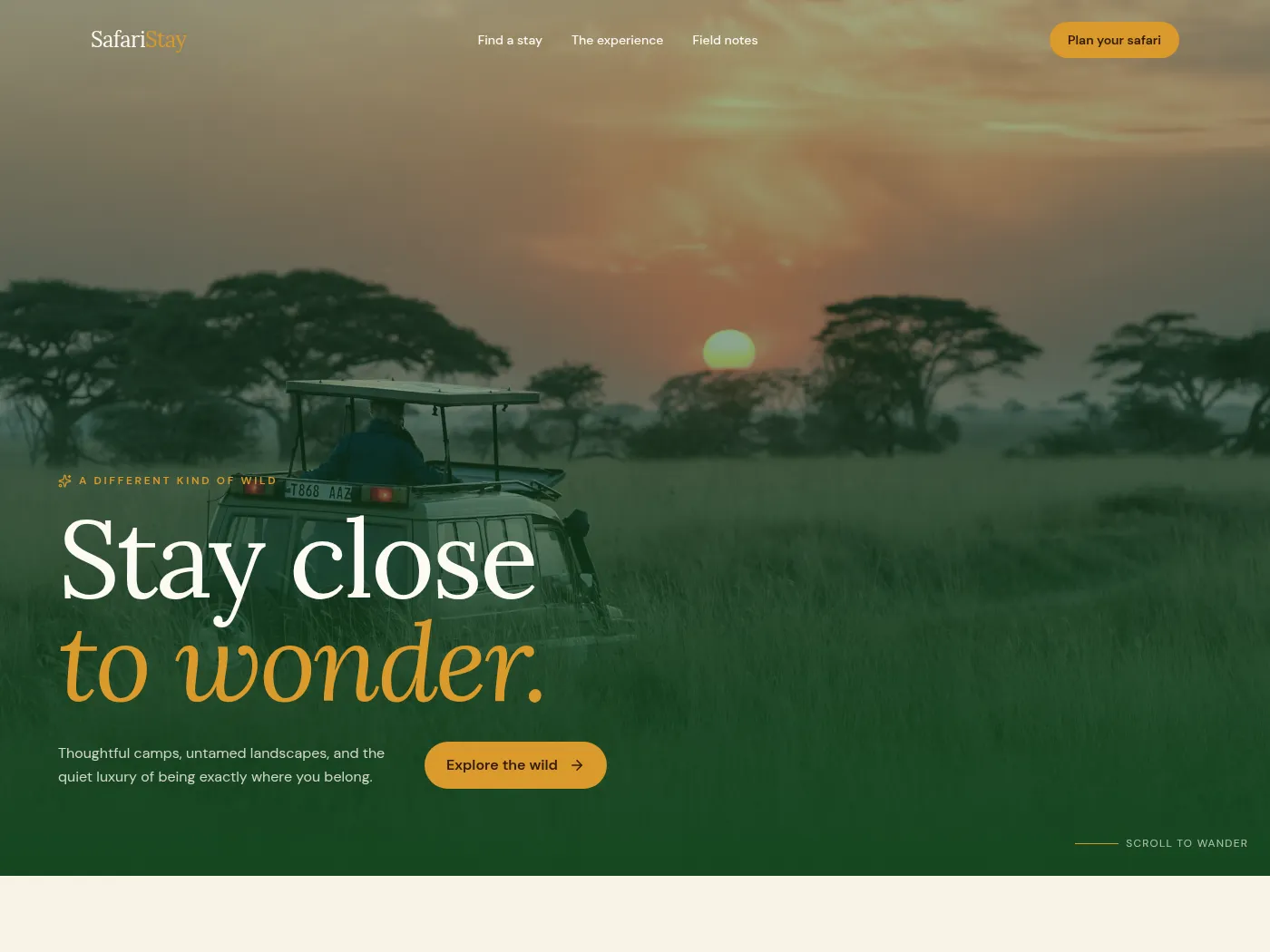 SafariStay Booking Site