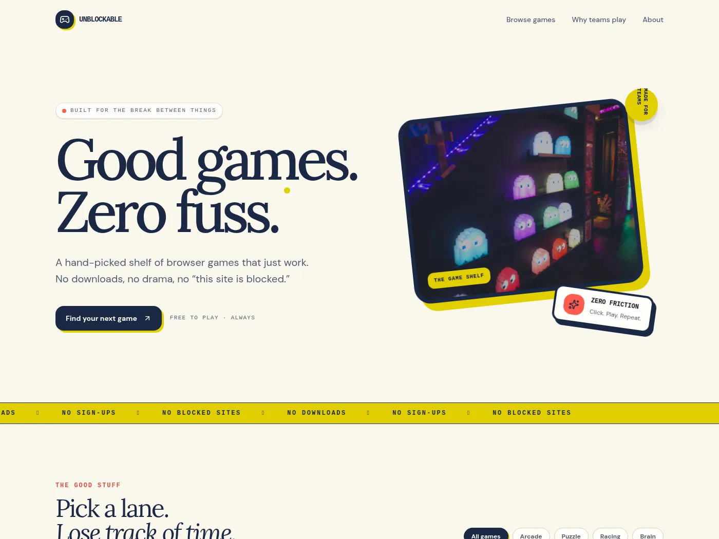 Unblockable Games Hub