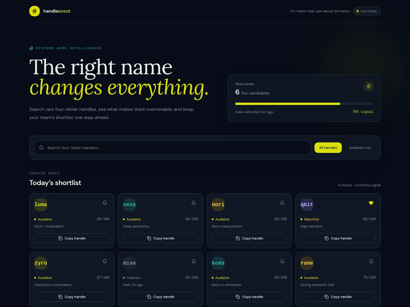 Discord Name Finder