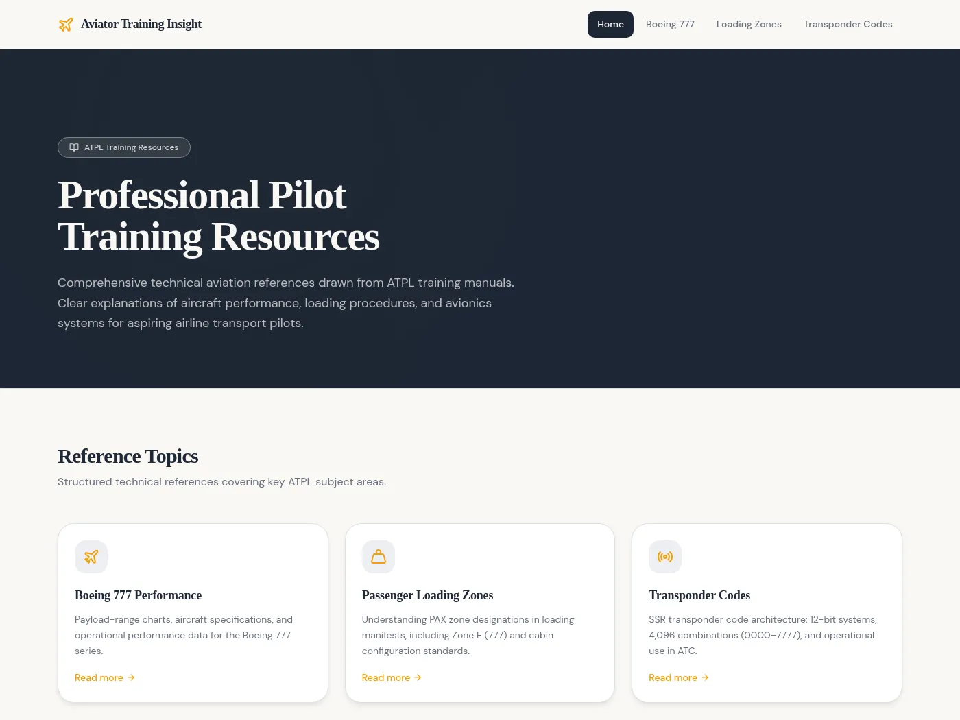 Aviator Training Insight