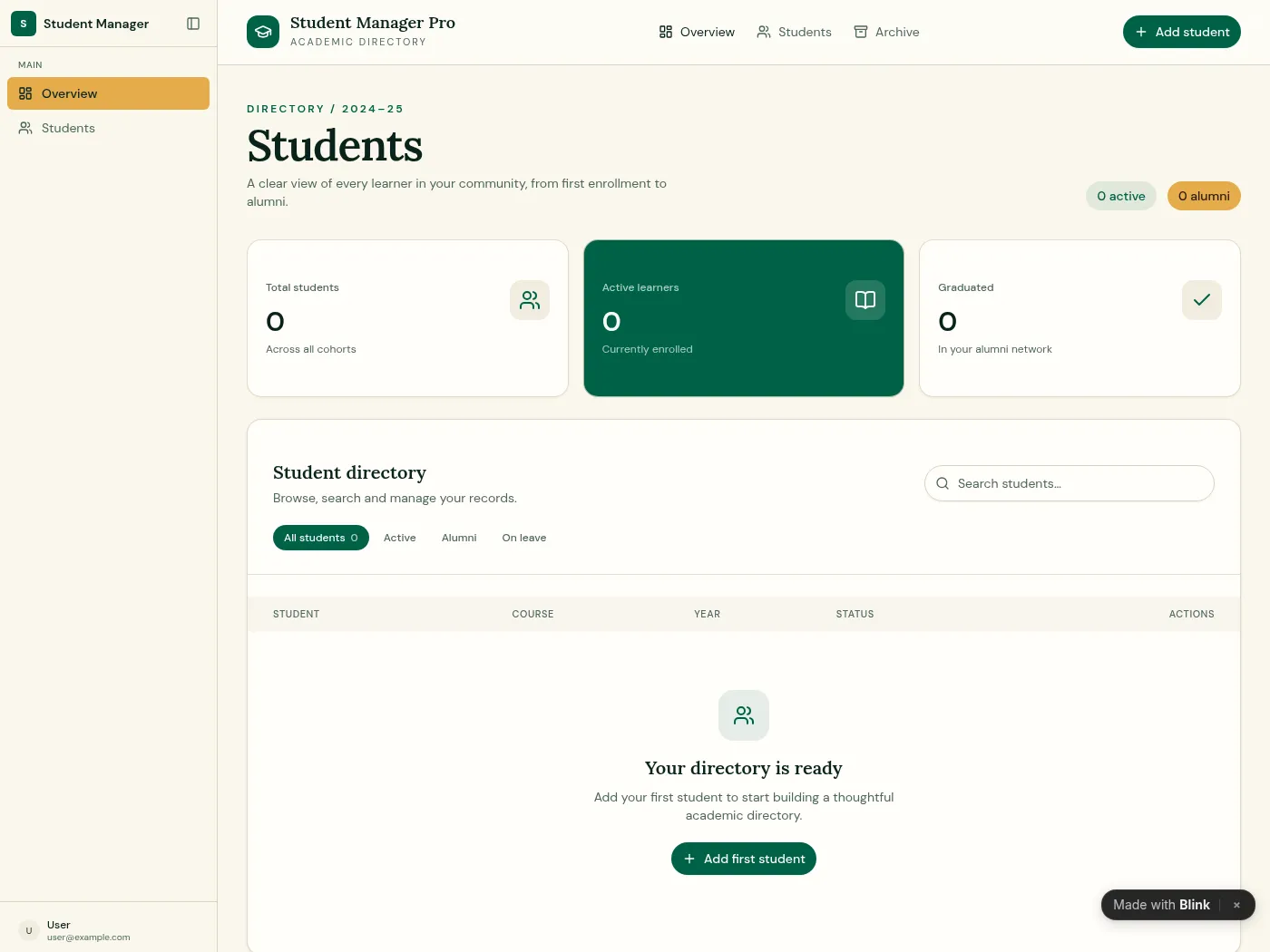 Student Manager Pro