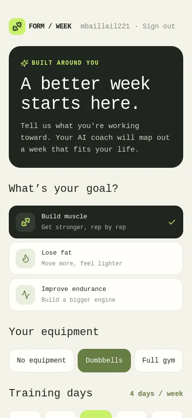 AI Workout Planner