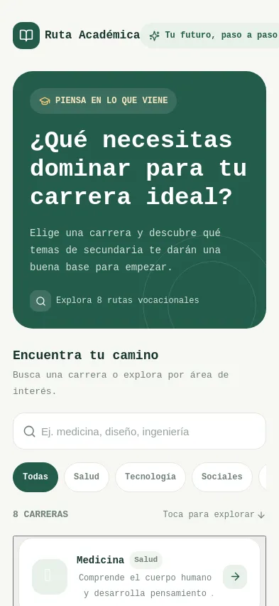 Ruta Académica Secundaria