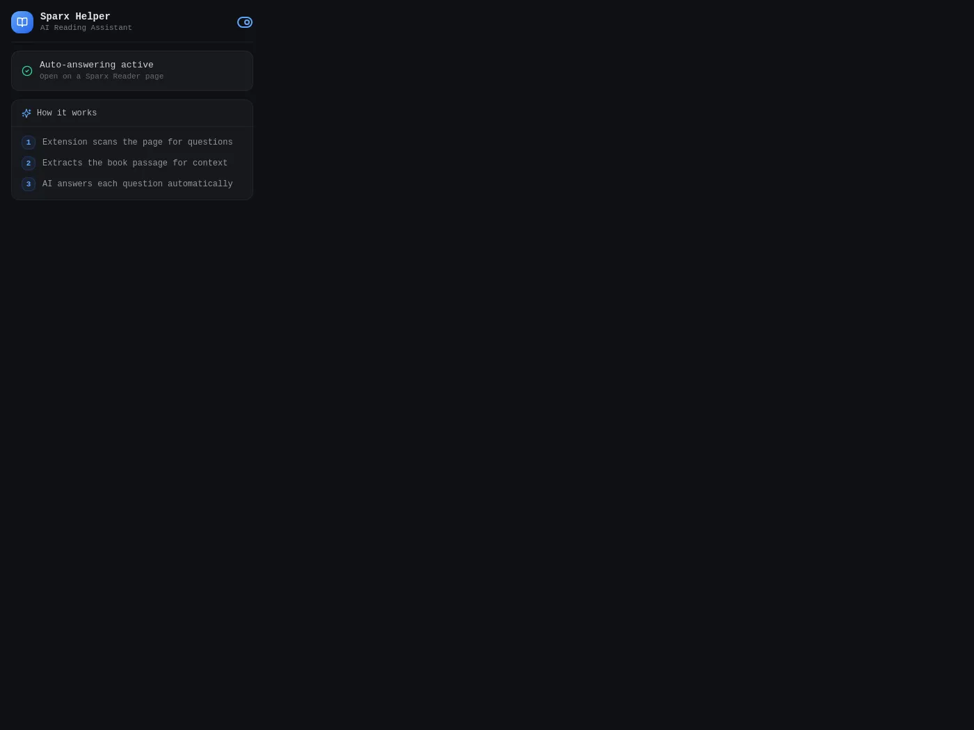 Sparx Reader Helper