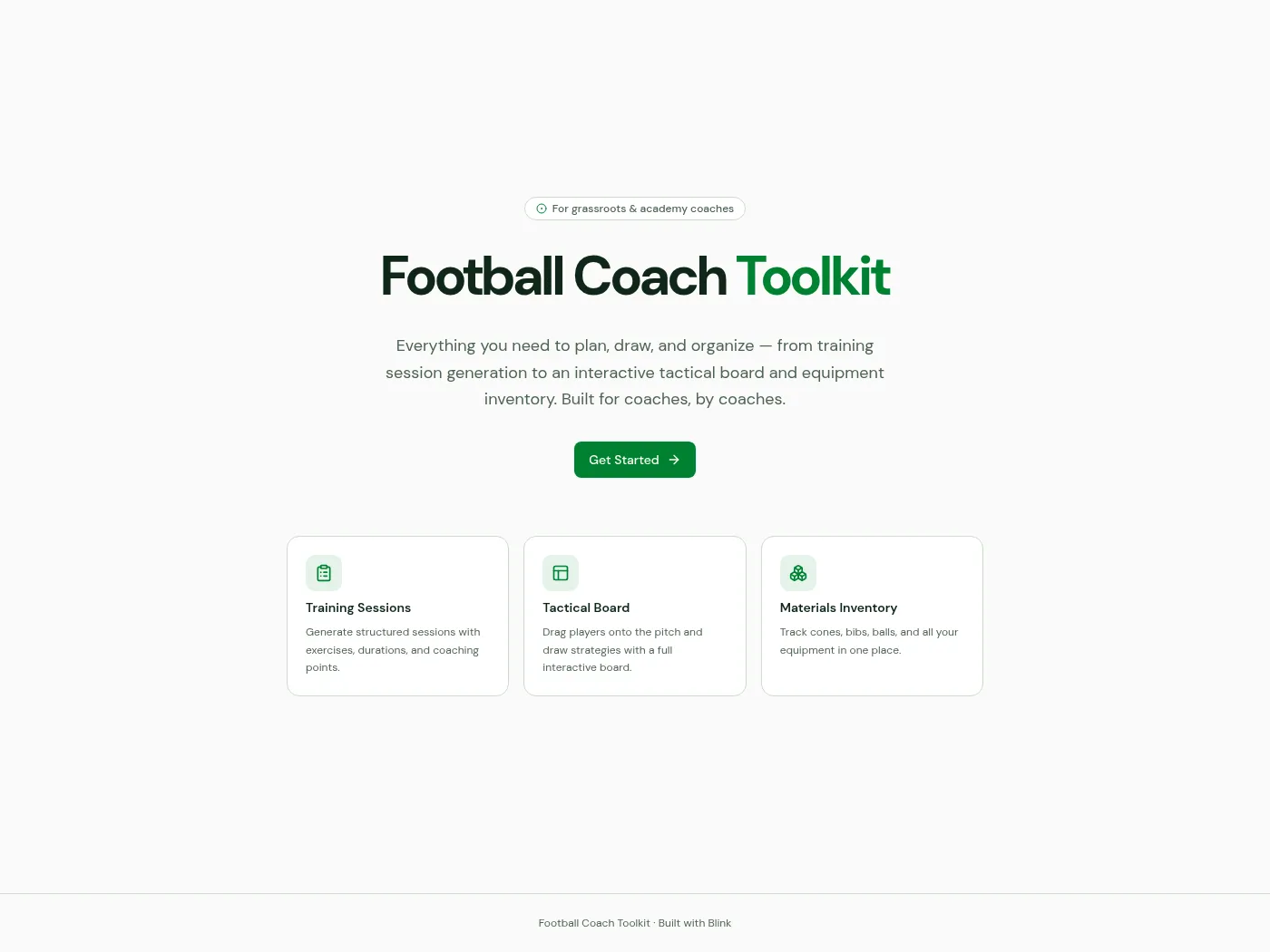 Football Coach Toolkit