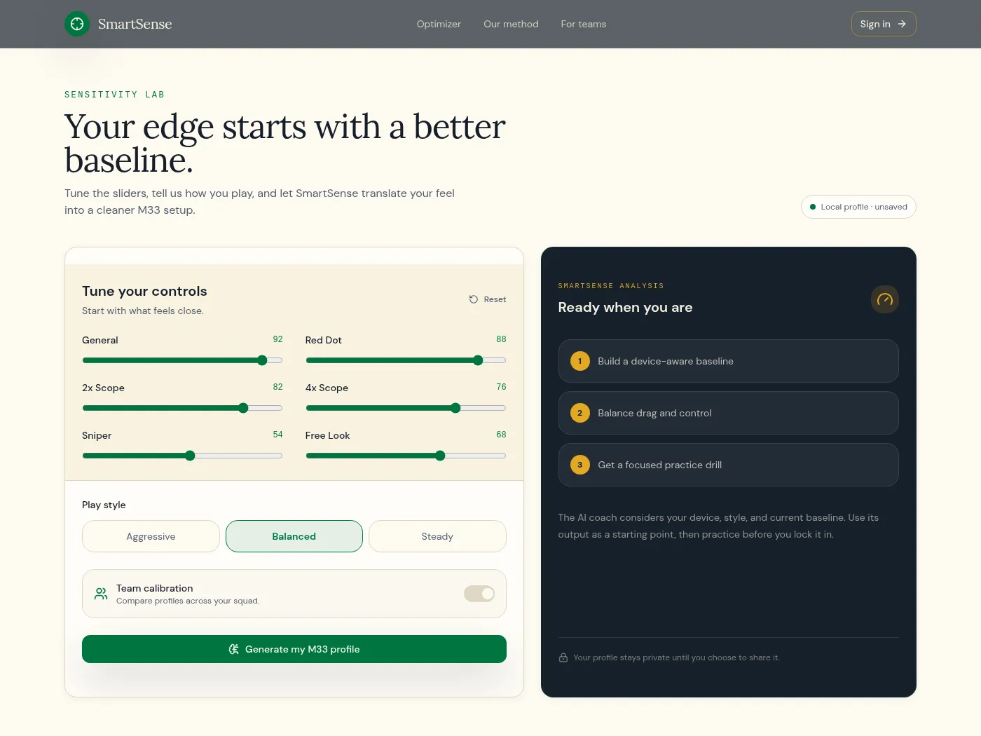 SmartSense Optimizer