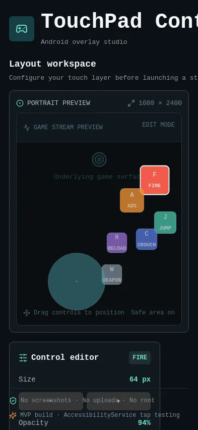 TouchPad Controller