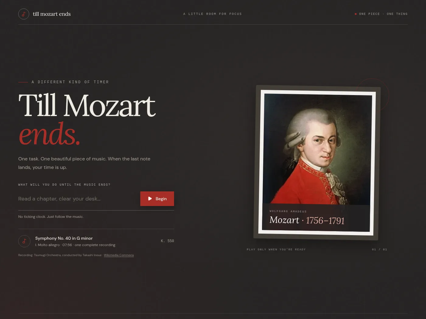 Mozart Countdown