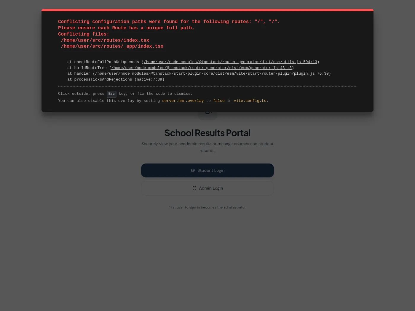School Results Portal