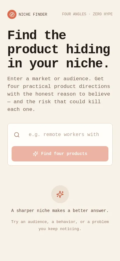 Niche Product Finder
