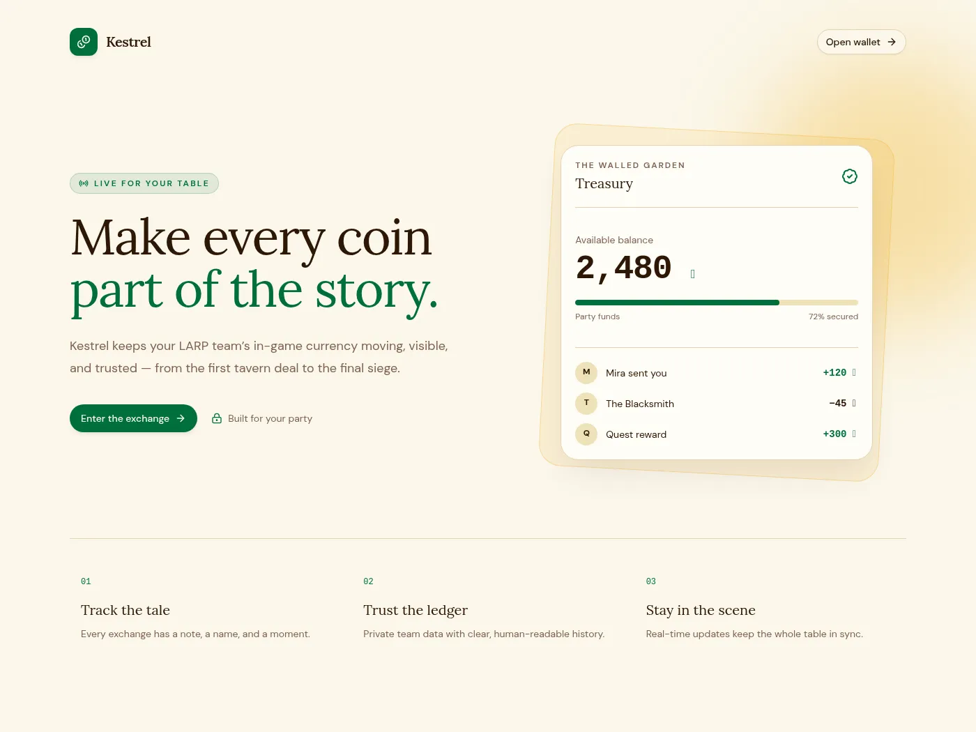 LARP Wallet Exchange