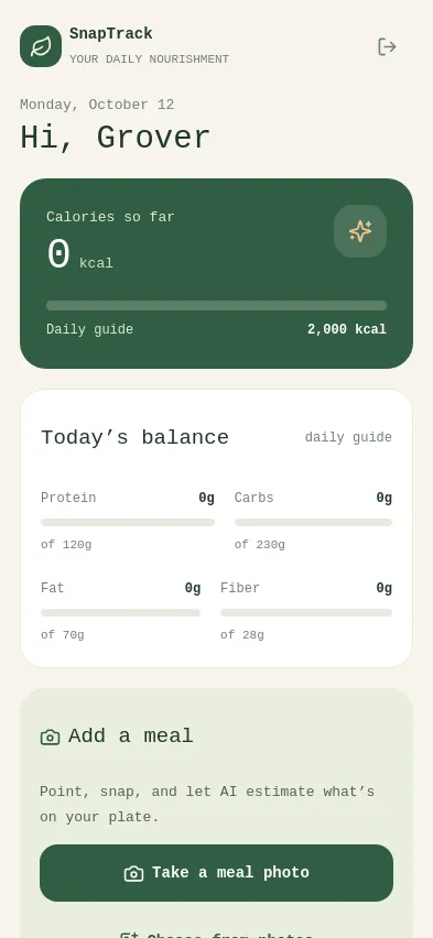 SnapTrack Nutrition