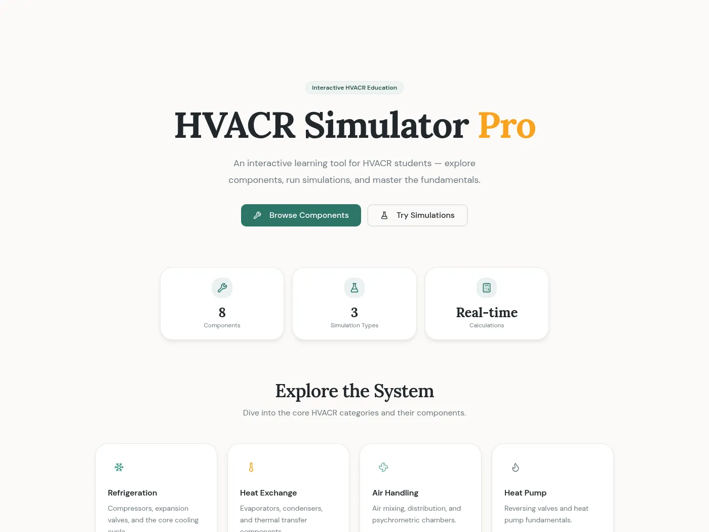 HVACR Simulator Pro