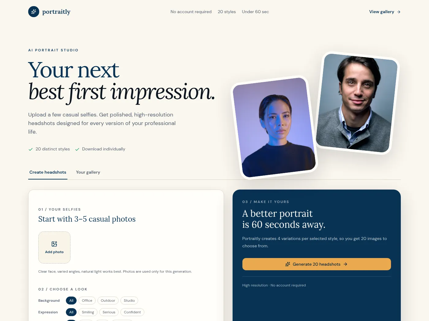 AI Headshot Studio