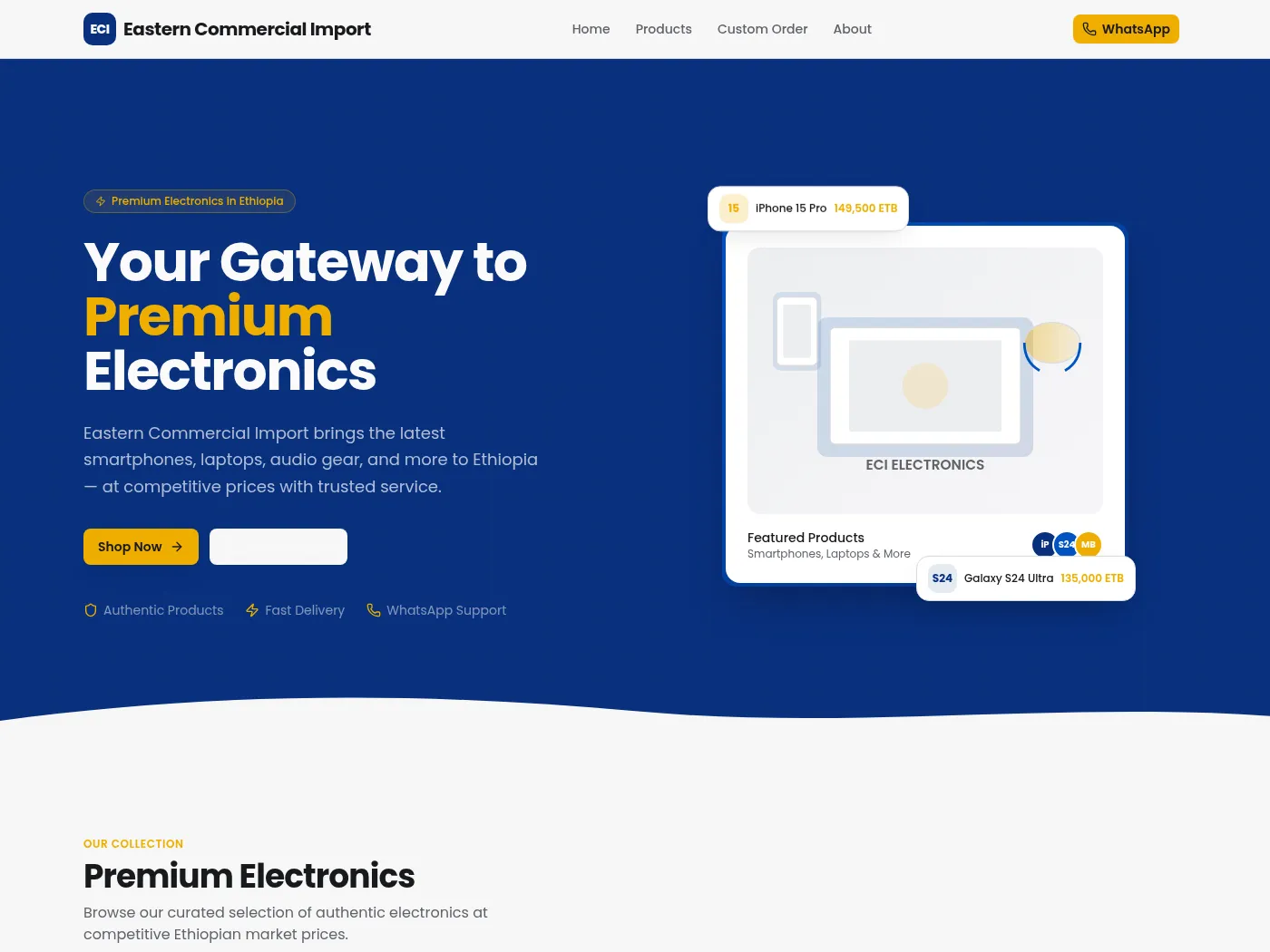 ECI Electronics Storefront