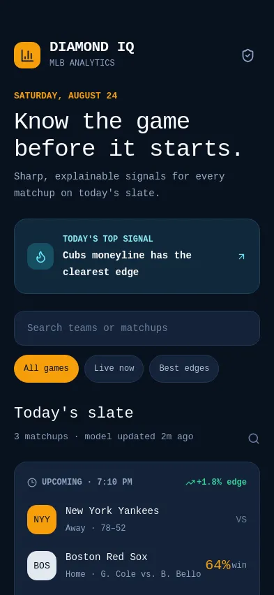 MLB Analyzer Mobile