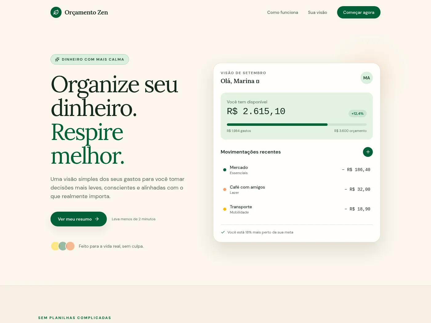 Orçamento Zen