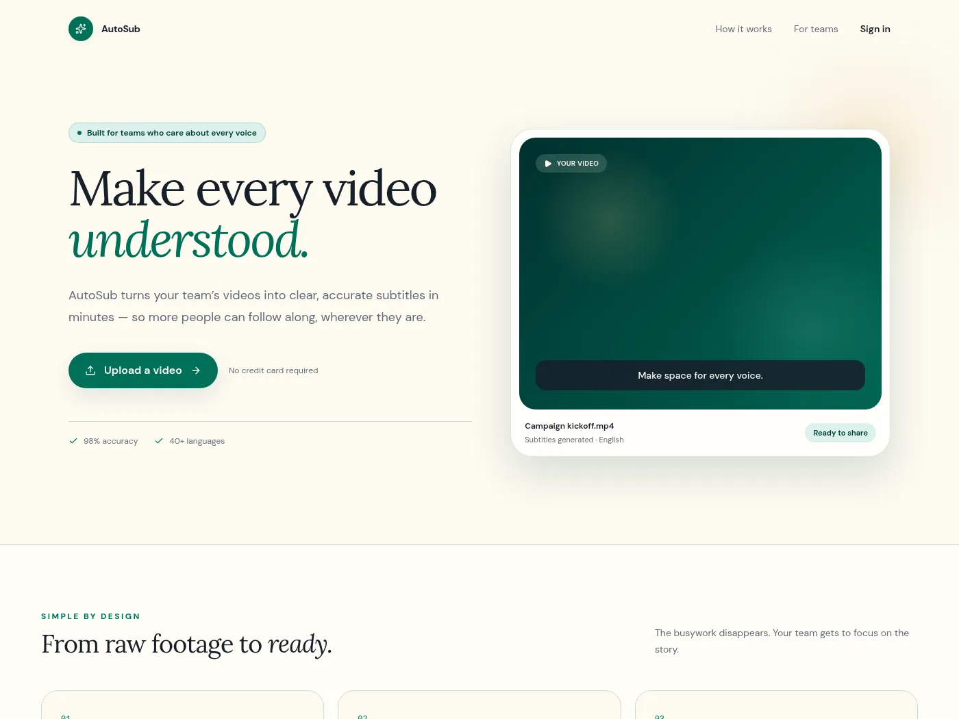 AutoSub Video Platform