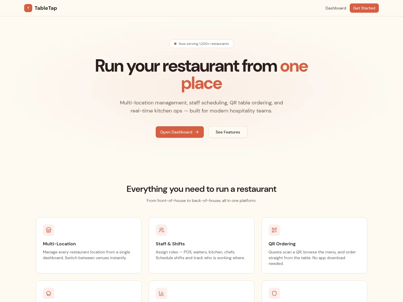 SaaS Restaurant Manager