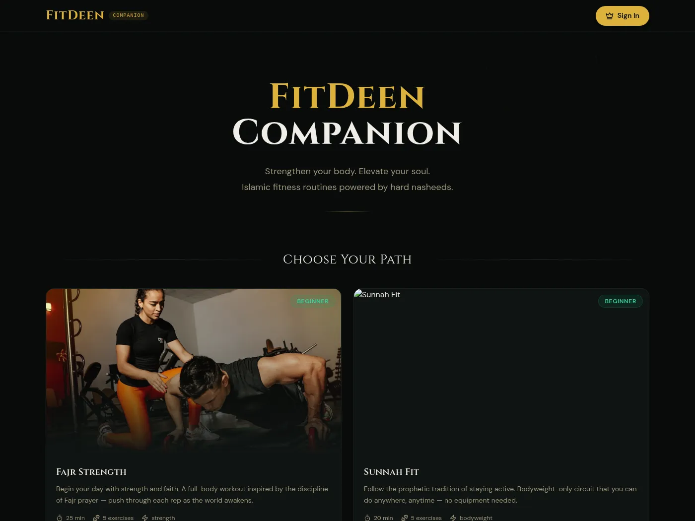 FitDeen Companion