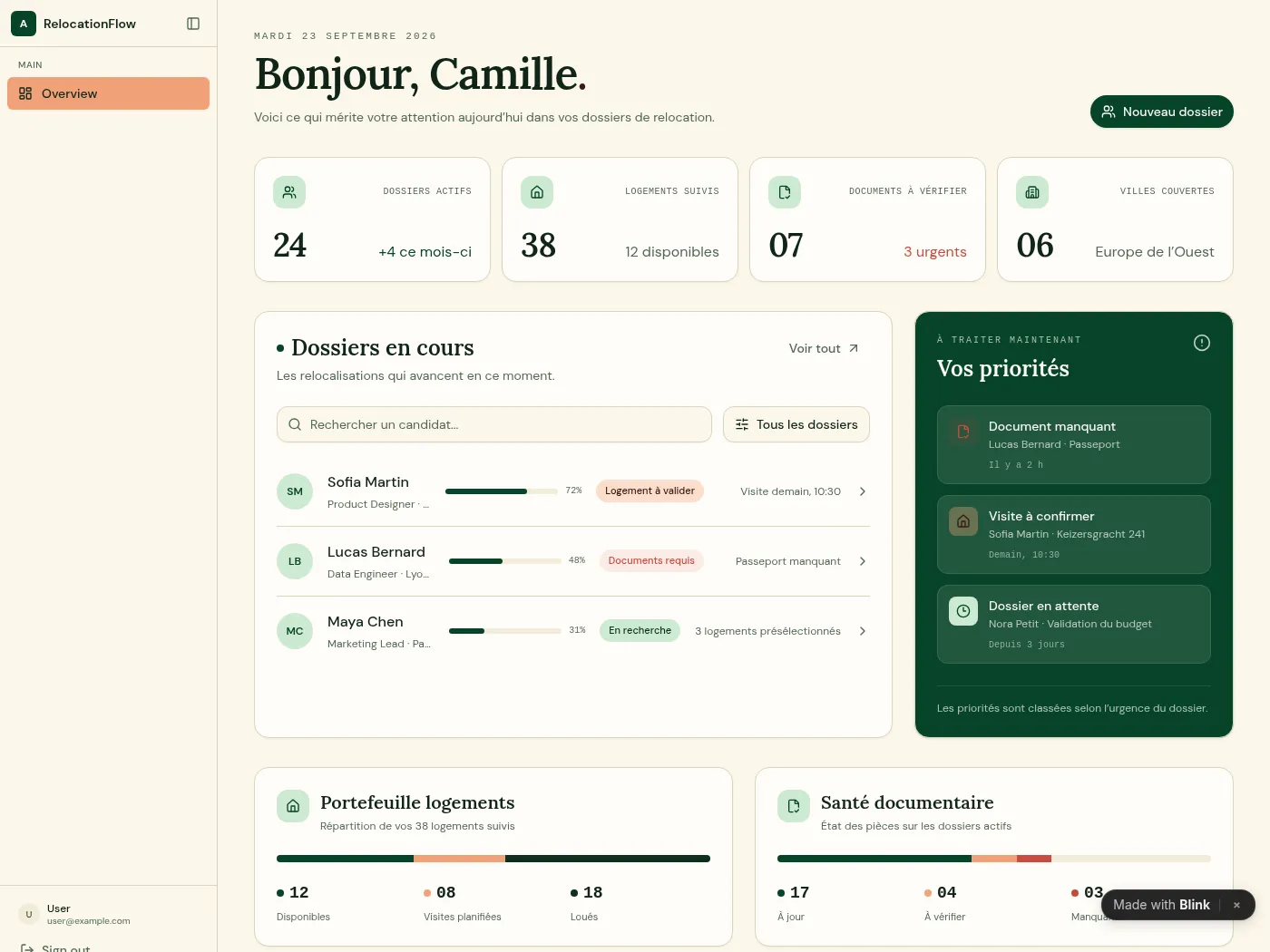 RelocationFlow SaaS