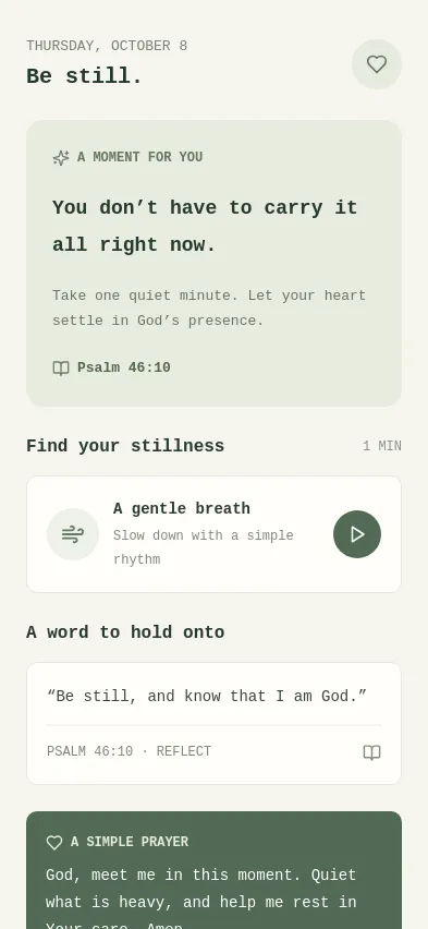 Be Still App