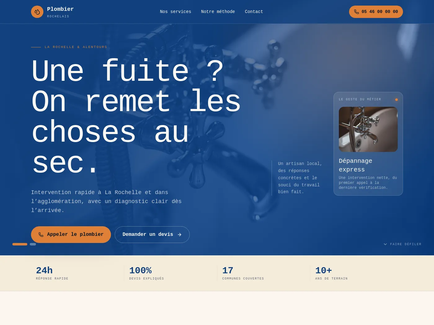 Plombier Rochelais Site