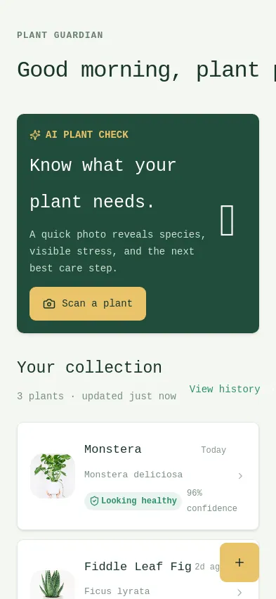 Plant Guardian App