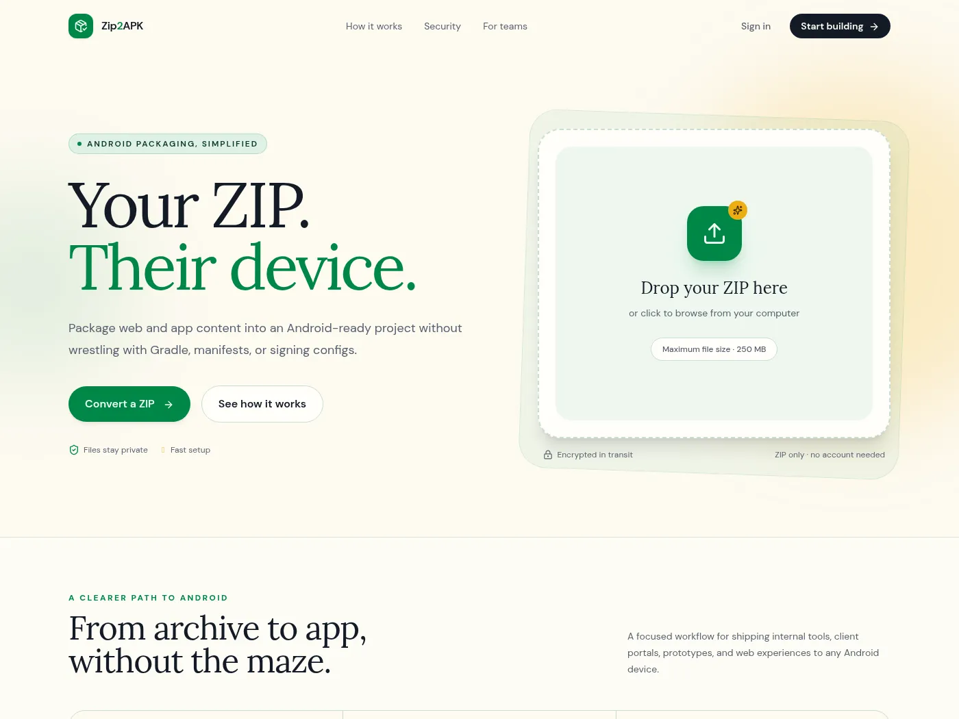 Zip2APK Converter