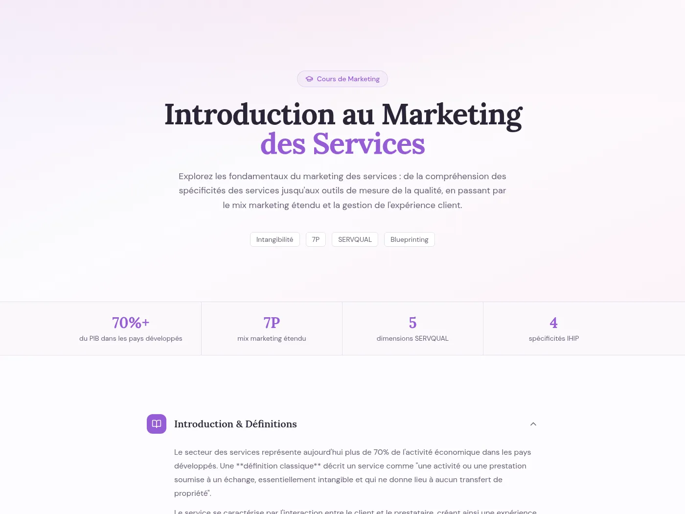 ContenuPage Web