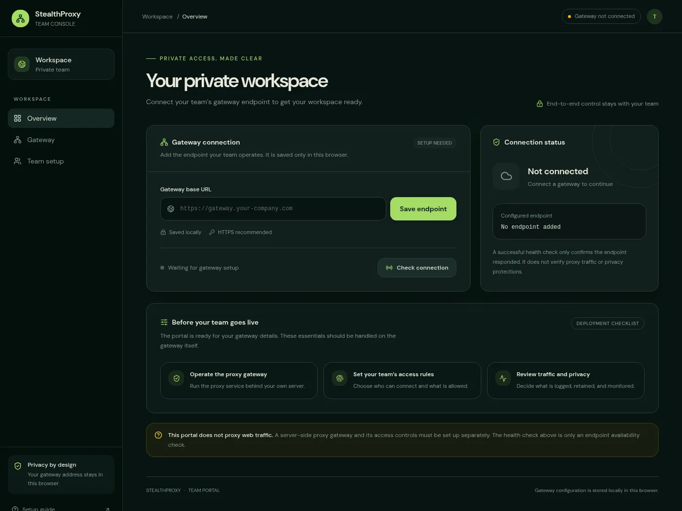 StealthProxy Portal