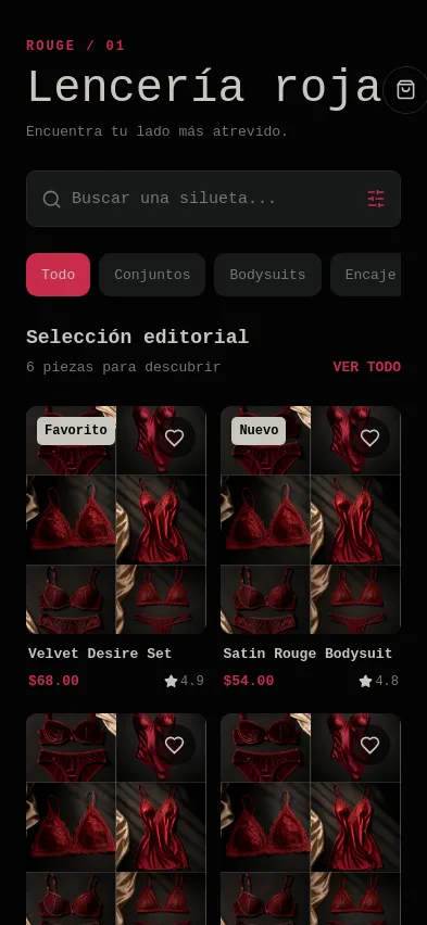 Red Lingerie Finder