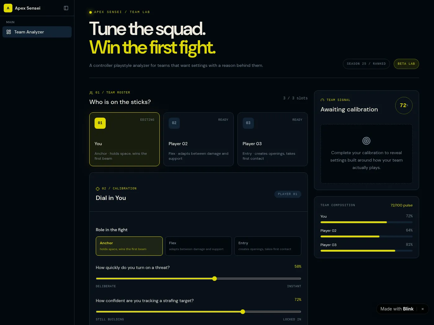 Apex Sensei Analyzer