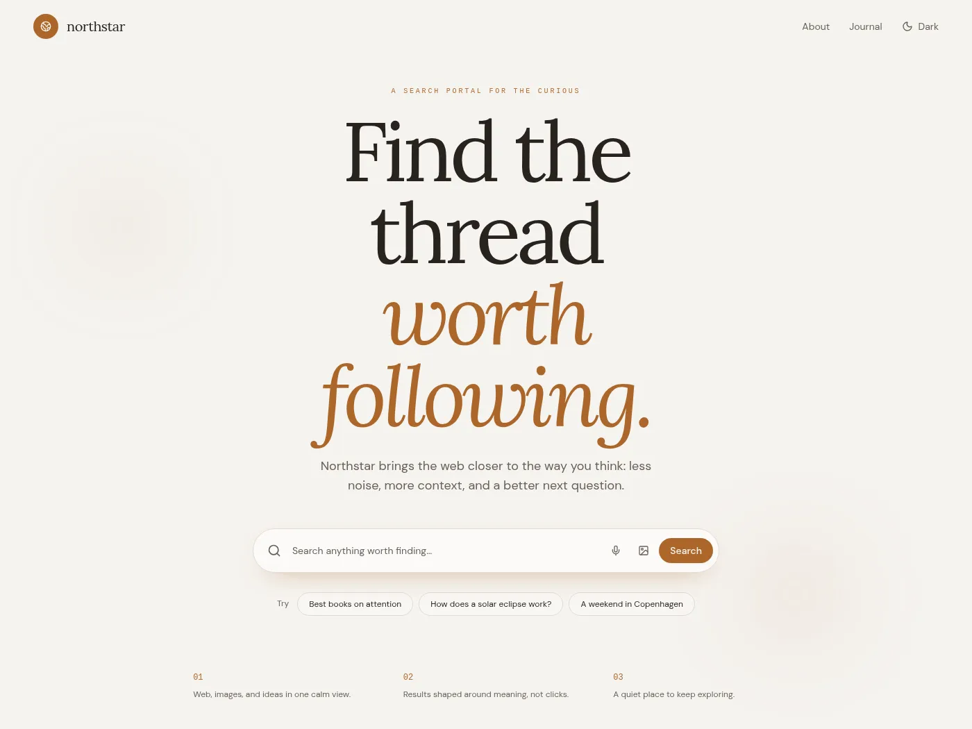 Minimalist Search Portal