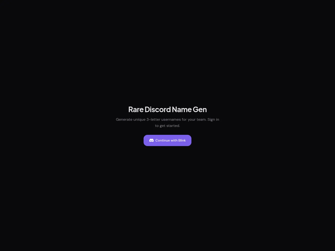 Rare Discord Name Gen