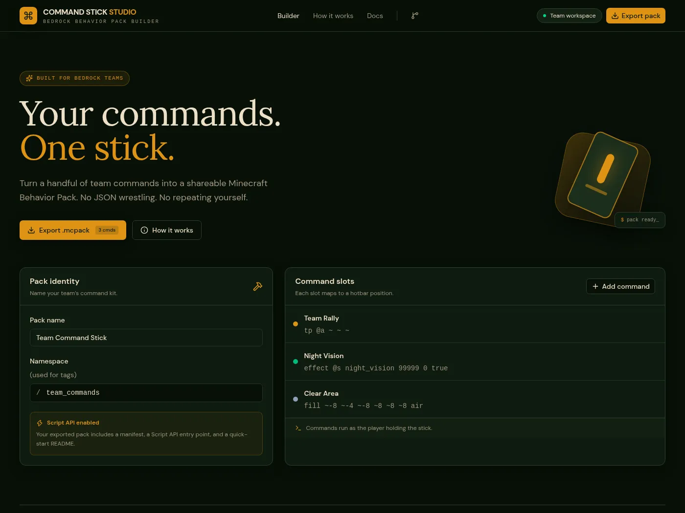 Command Stick Addon