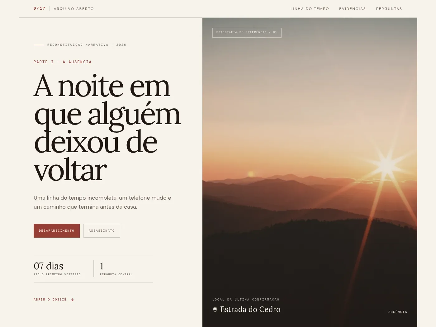 Desaparecidos & Assassinatos