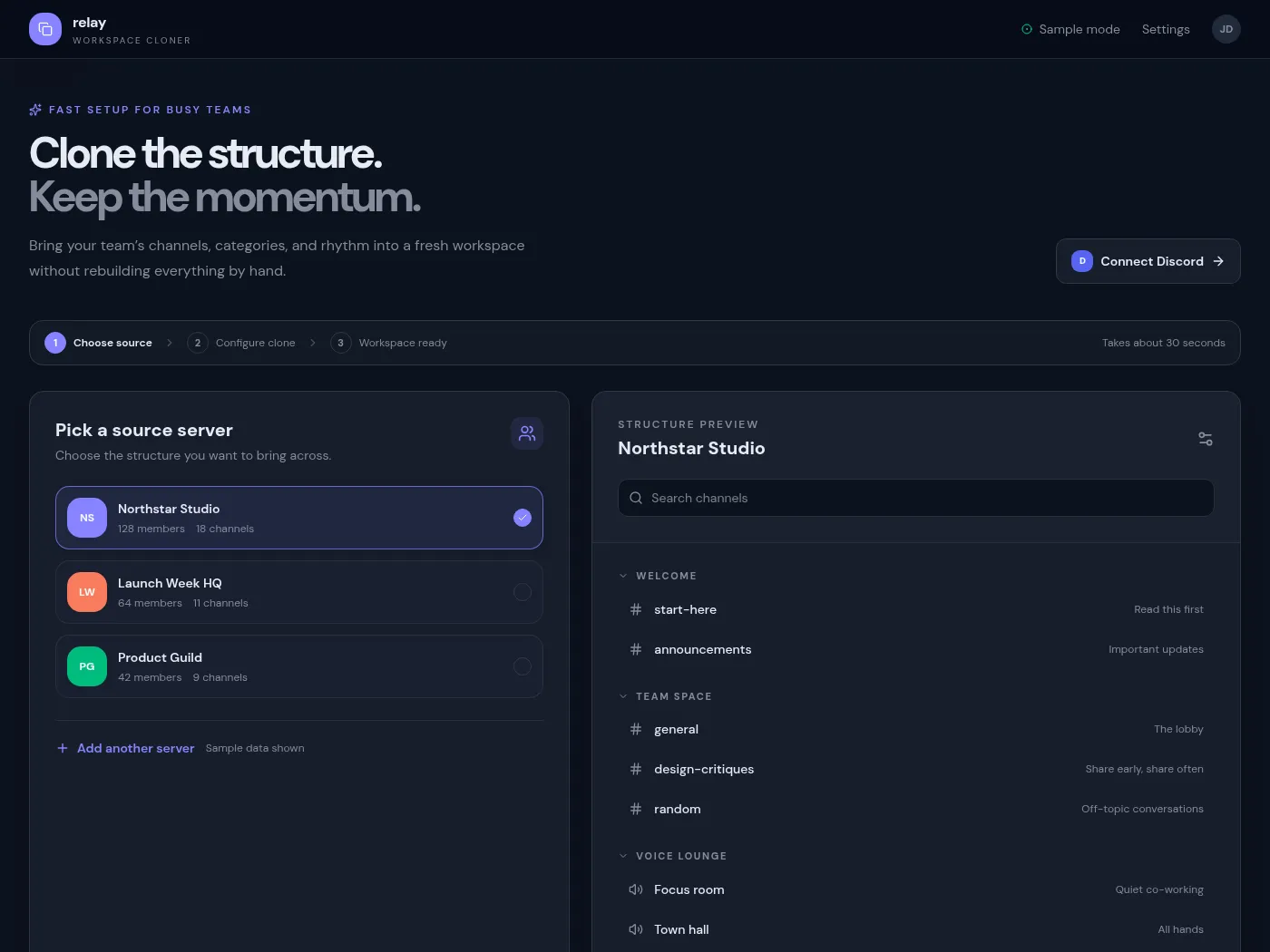 Discord Server Cloner