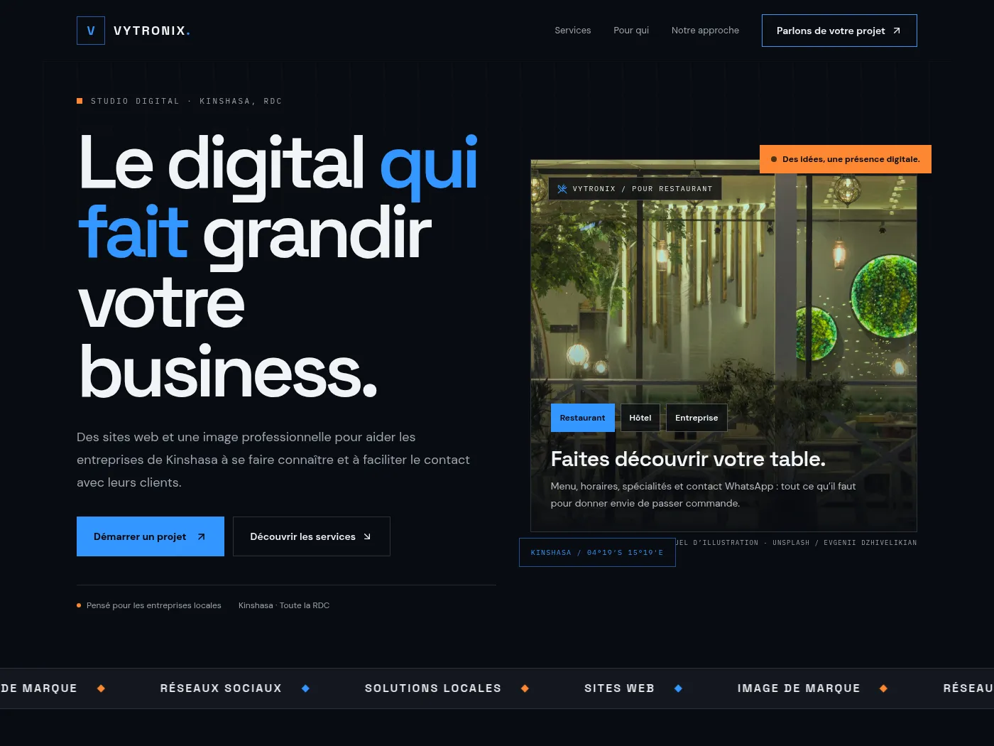 VYTRONIX Digital Agency Site