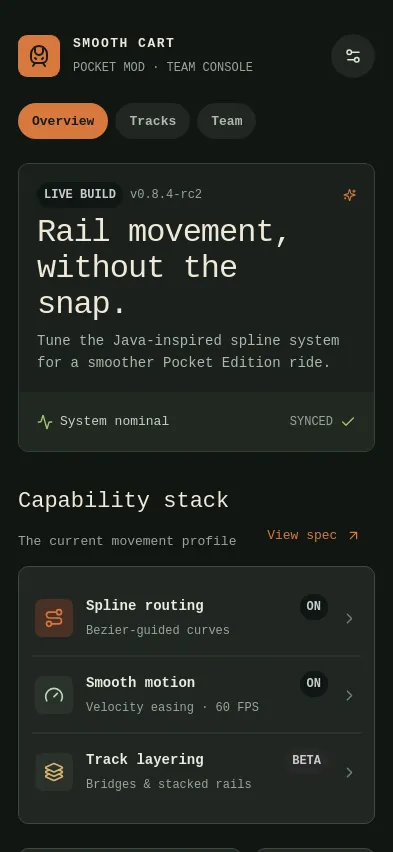 Smooth Cart Pocket Mod