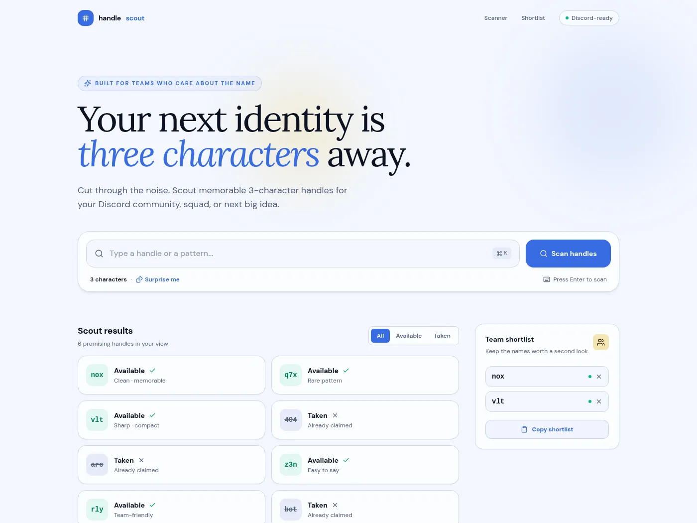 Discord Handle Finder