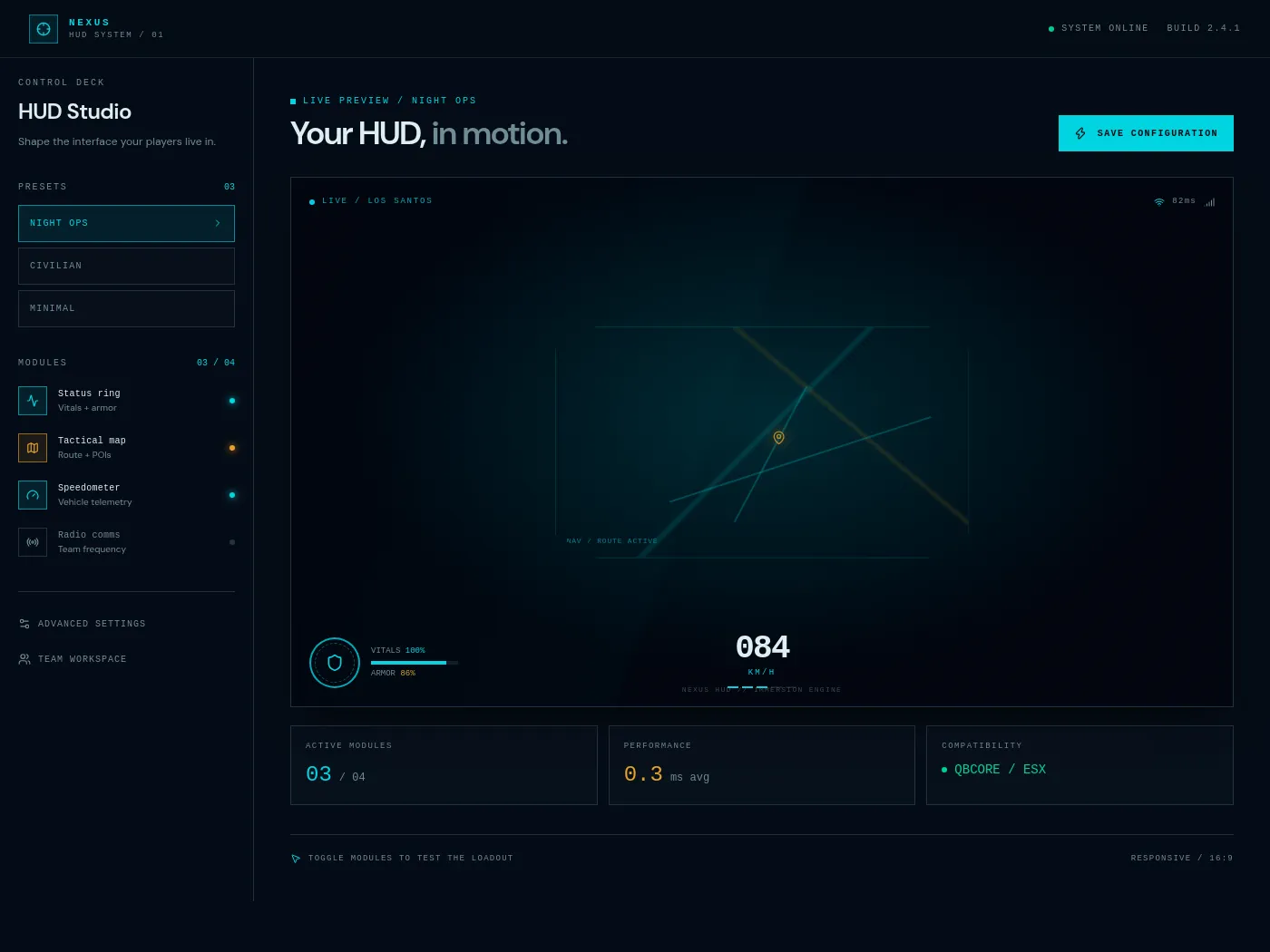 FiveM Modular HUD