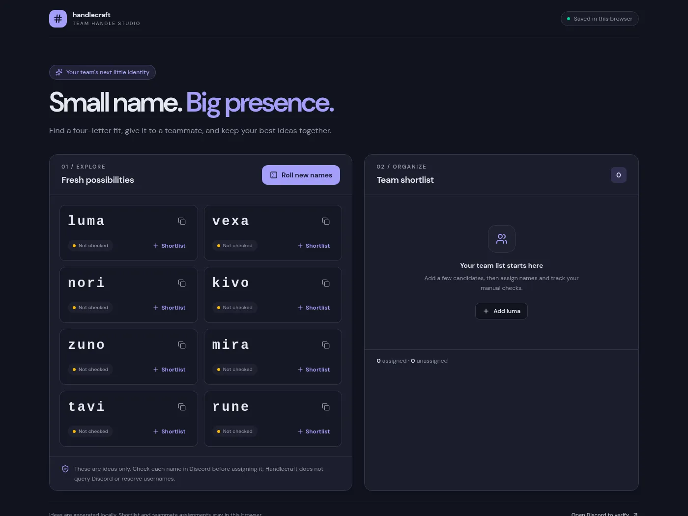 Discord Handle Checker